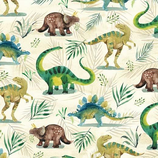 dinosaur pattern fabric