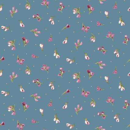 MAY Adelaide 10285-B Blue - Cotton Fabric
