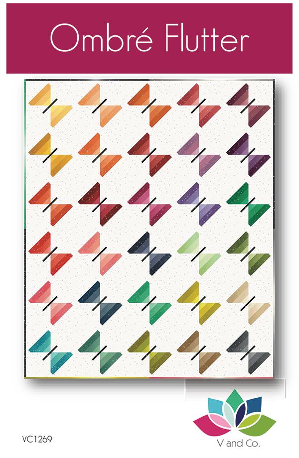 MODA Ombre Flutter Quilt Pattern - VC-1269G
