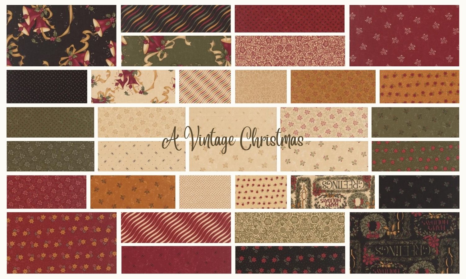 A Vintage Christmas by Kansas Troubles Quilters for Moda Fabrics