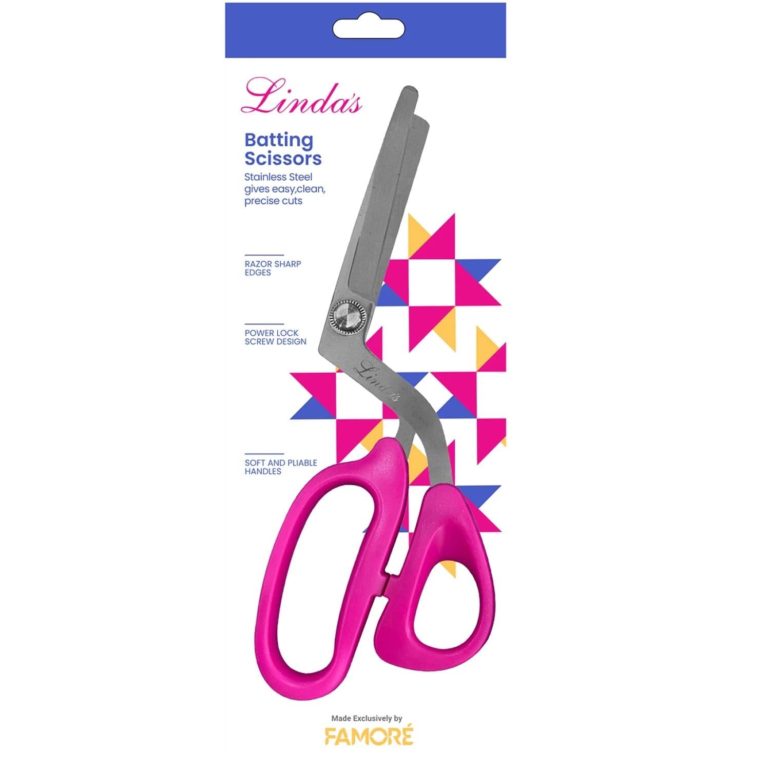 CHK Famore Linda's Batting Scissors - 725A-PINK