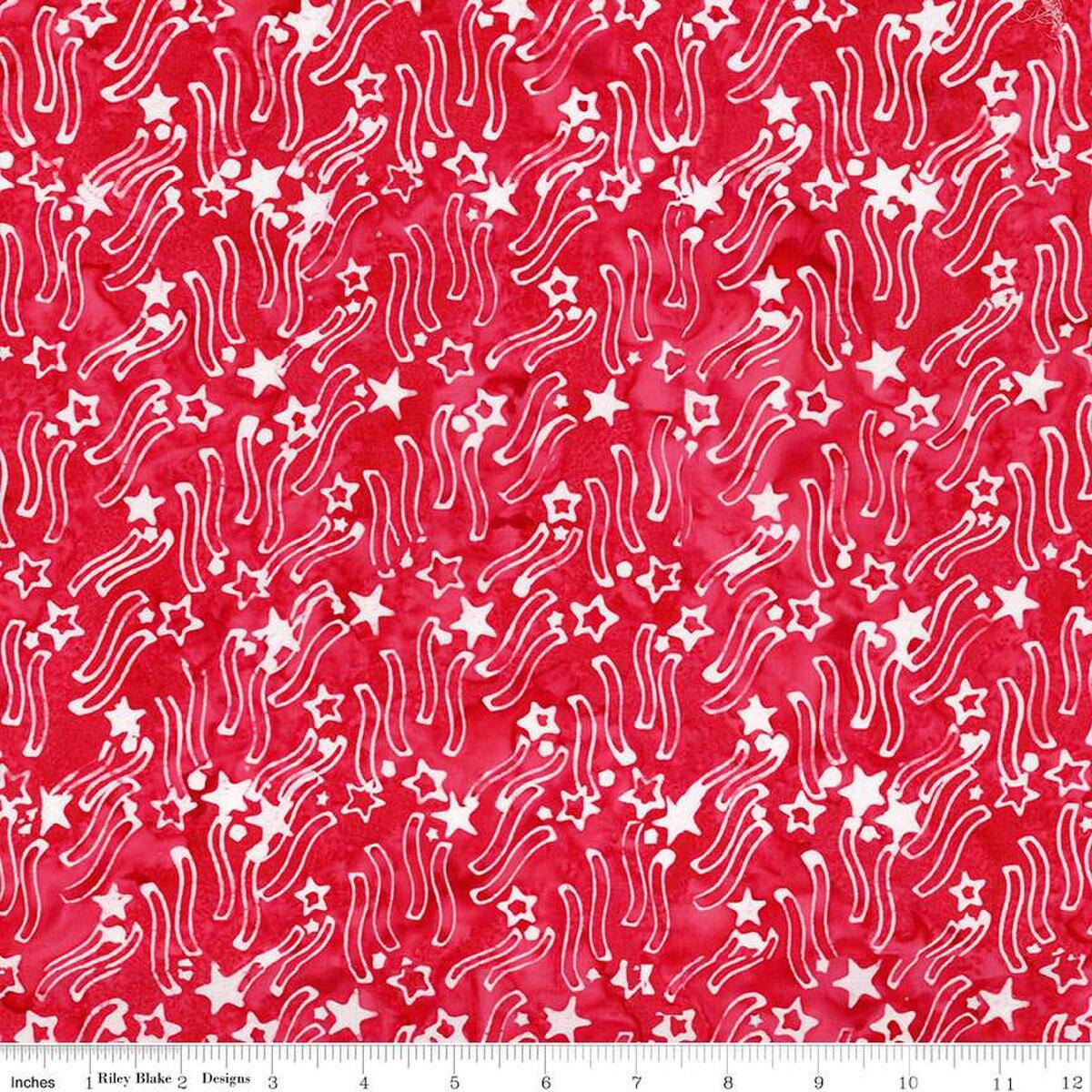 CWH Expressions Batiks Let Freedom Reign - BT23195-210 Soft Red - Cott