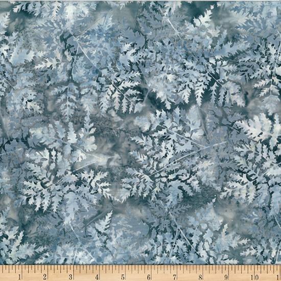 HFF Bali Batik Large Fern - V2548-513 Volcano - Cotton Batik Fabric