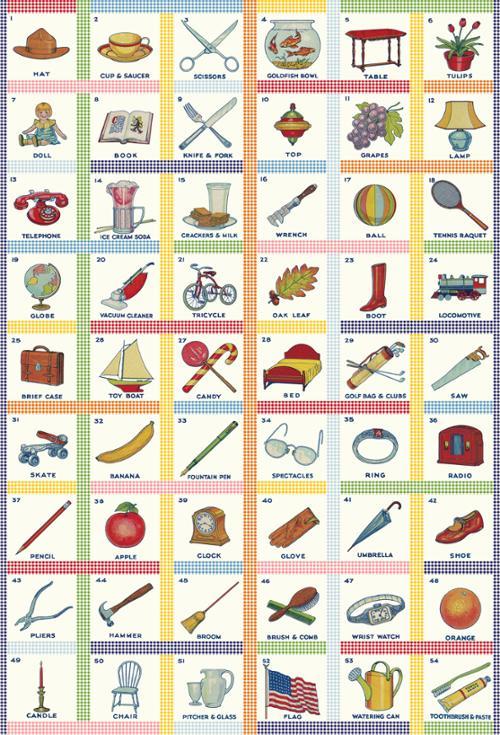 MODA Picture Perfect 30" x 44" Flash Cards Panel 21800-11 Ivory - Cott