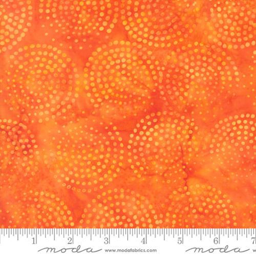 Moda Echo Batiks - 4369-19 Tangerine Swirl - Cotton Batik Fabric