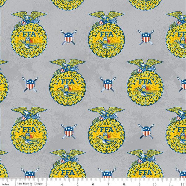 CWH FFA Forever Blue - C13951-GRAY - Cotton Fabric