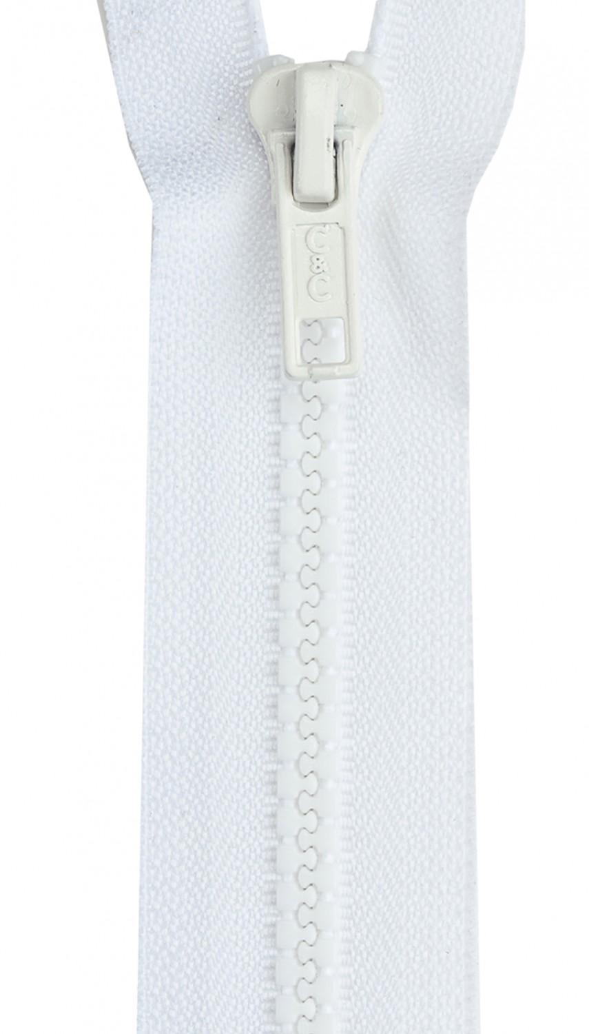 Coats Lightweight Separating Zipper 16 Inch White - R4716-1