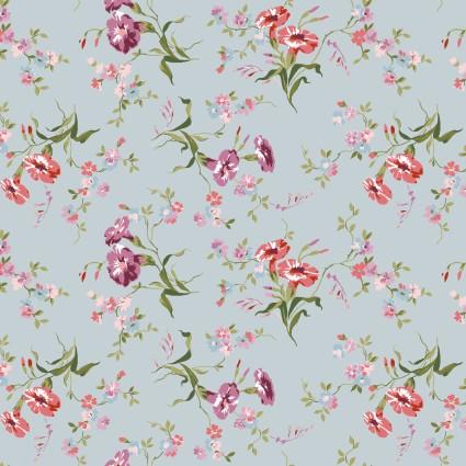 MAY Adelaide 10284-B Blue - Cotton Fabric