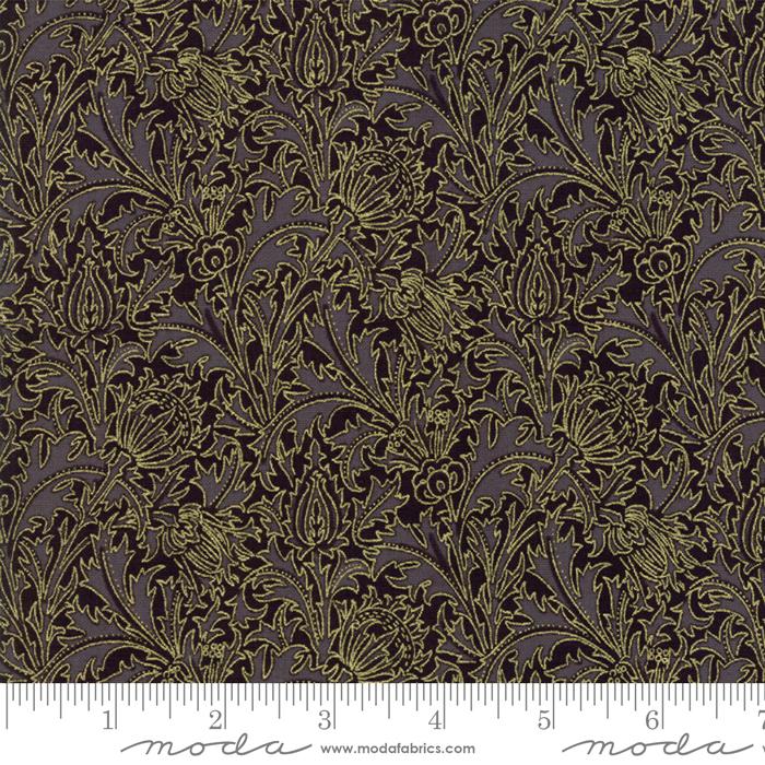 MODA Morris Holiday 108" 11144-15M Ebony - Cotton Fabric