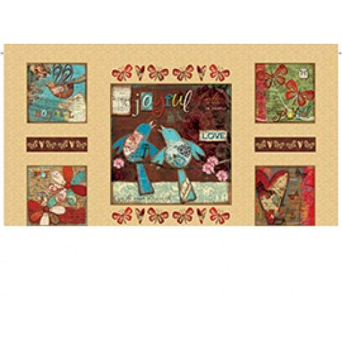 QT Song Of Joy Panel 22511A - Cotton Fabric