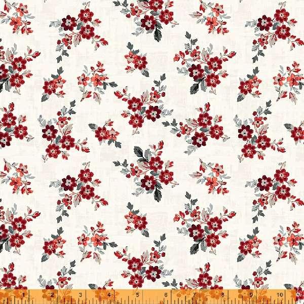 WHM Ruby 53391-2 White - Cotton Fabric